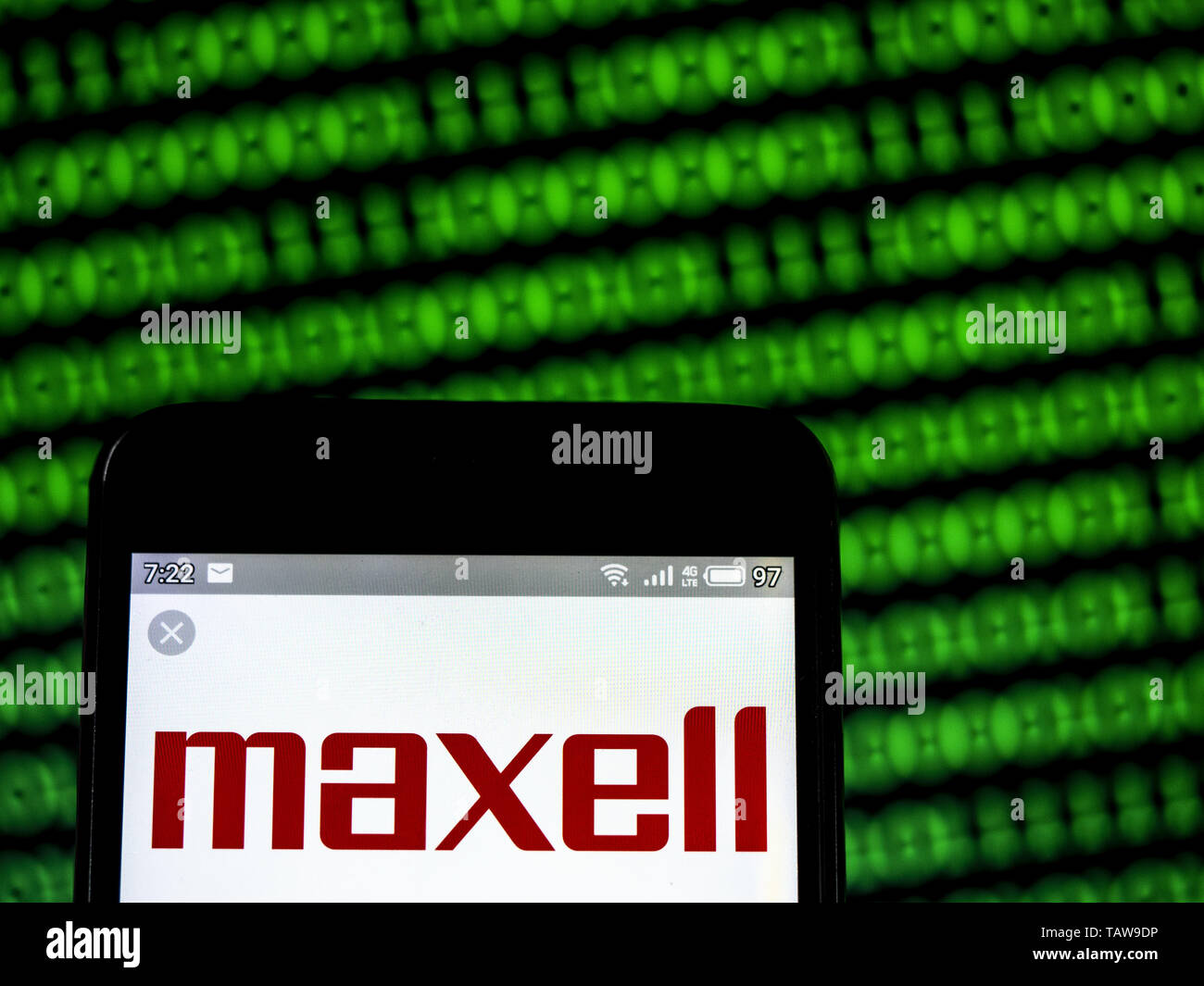 Maxell logo hi-res stock photography and images - Alamy