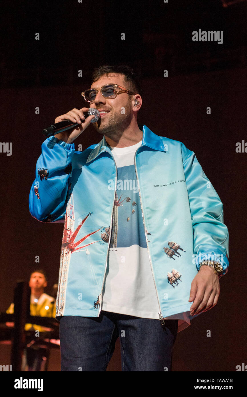 Rome, Italy. 28th May, 2019. Coez concert at Rome's palalottomatica. It ...