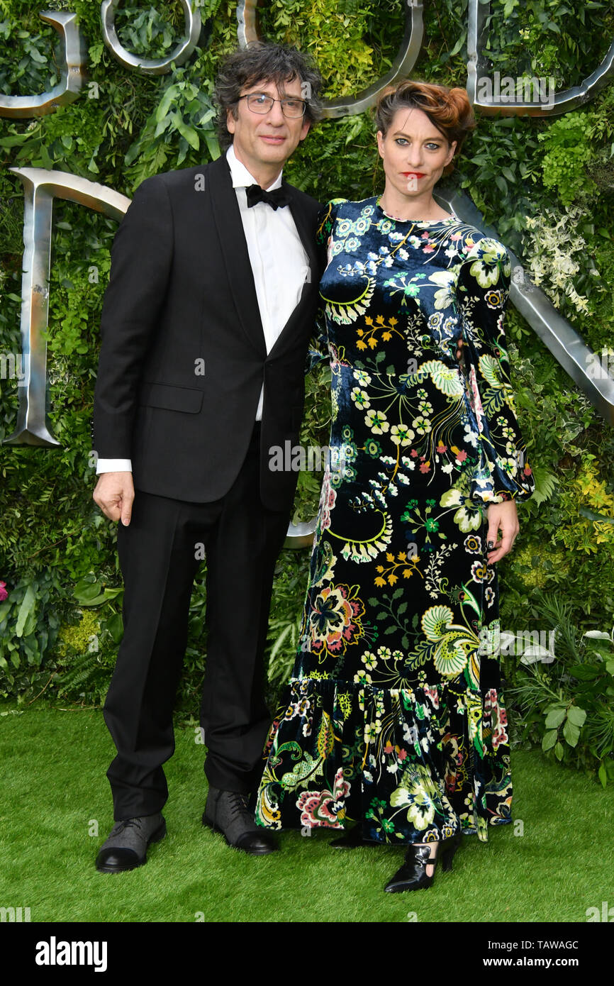 London, UK. 28th May, 2019. Good Omens TV premiere, London, UK Neil ...