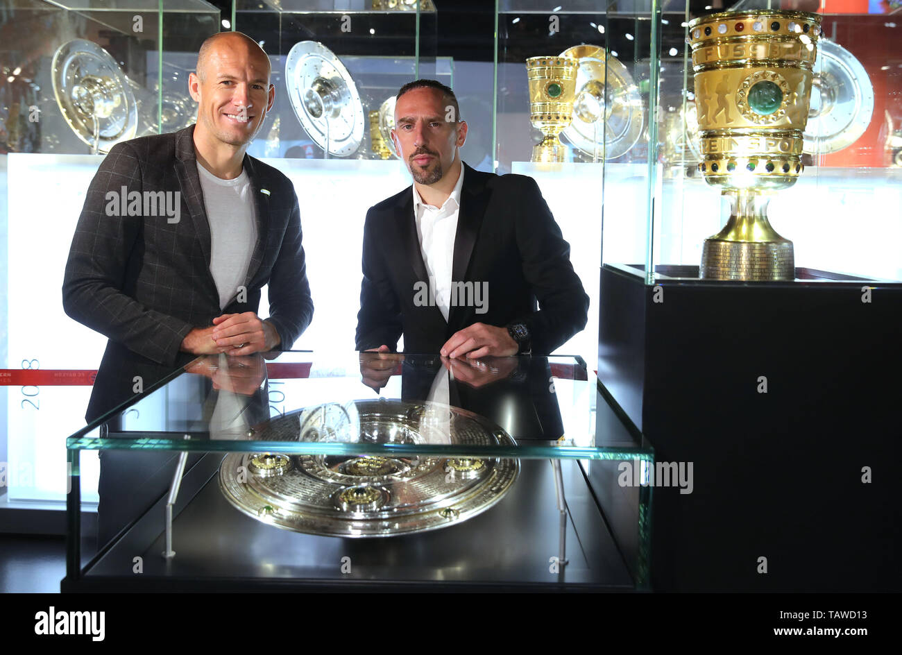 Munich, Deutschland. 28th May, 2019. Arjen ROBBEN and Franck RIBERY ...