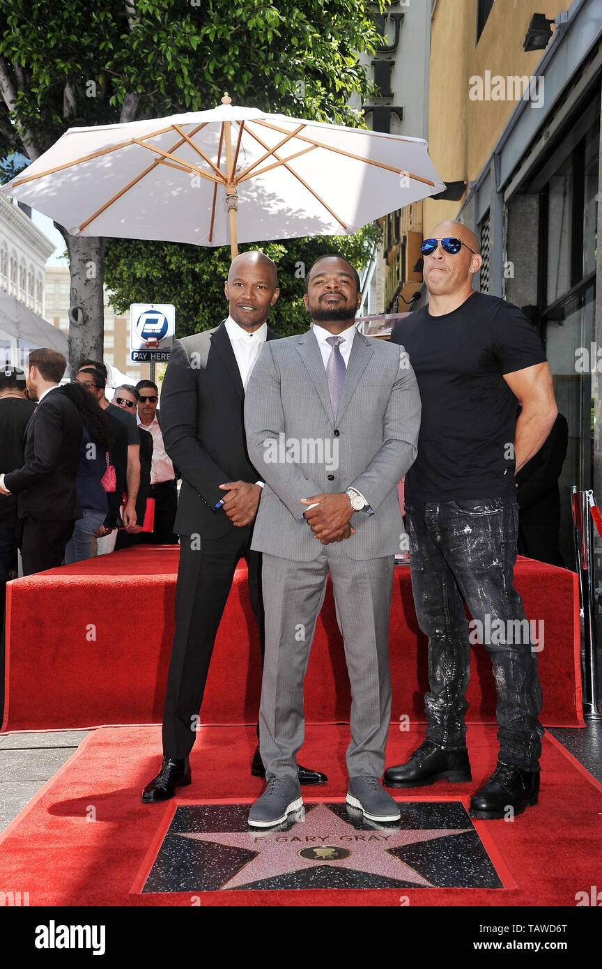 Los Angeles, CA, USA. 28th May, 2019. Jamie Foxx, F. Gary Gray, Vin ...