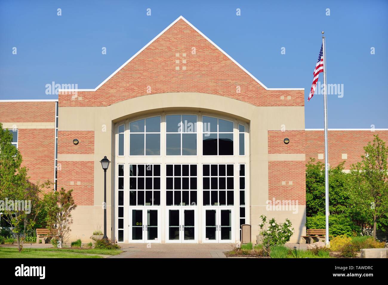 Wheaton, Illinois, USA. The Chrouser Sports Complex on the campus of ...