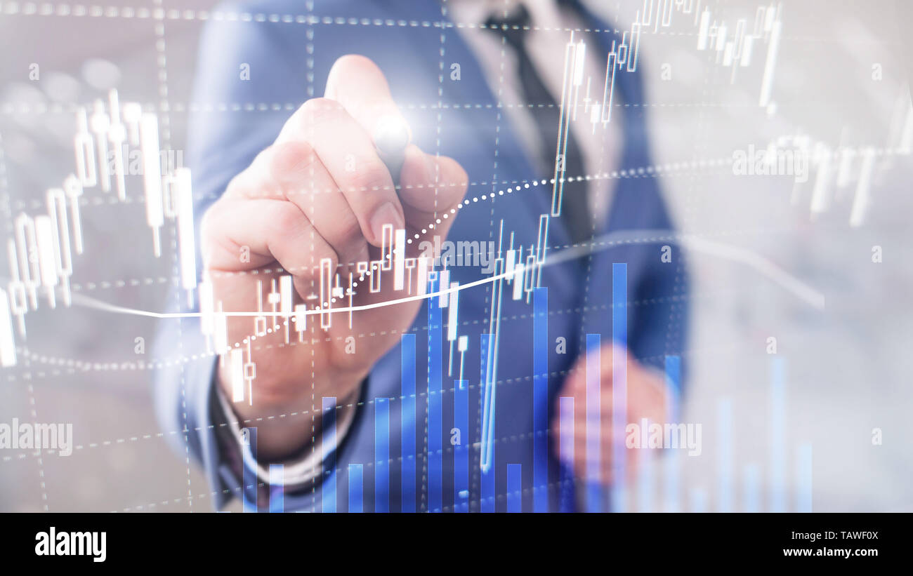 Forex trading, Financial market, Investment concept on business center ...