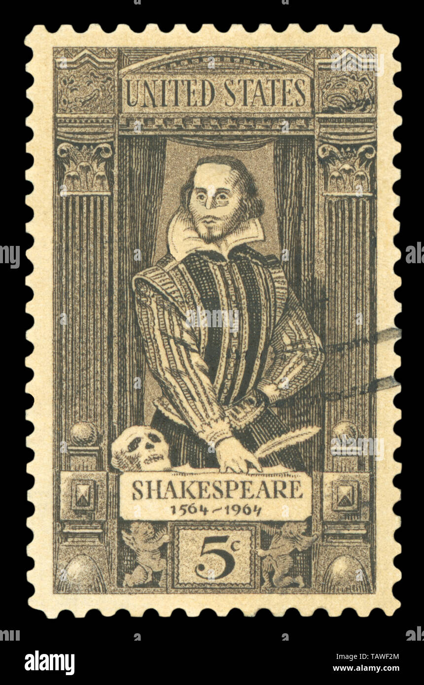 USA- CIRCA 1964: Postage stamp printed in The United States of America ...