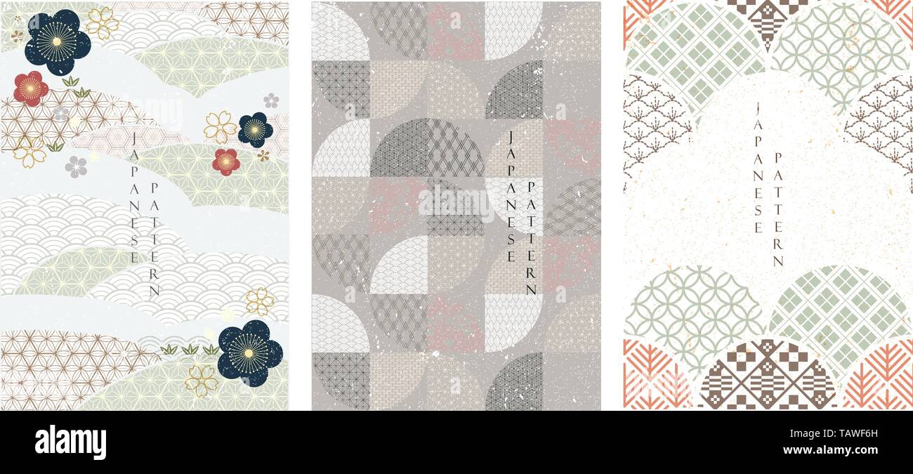 Japanese pattern vector. Geometric background in Asian style. Line ...