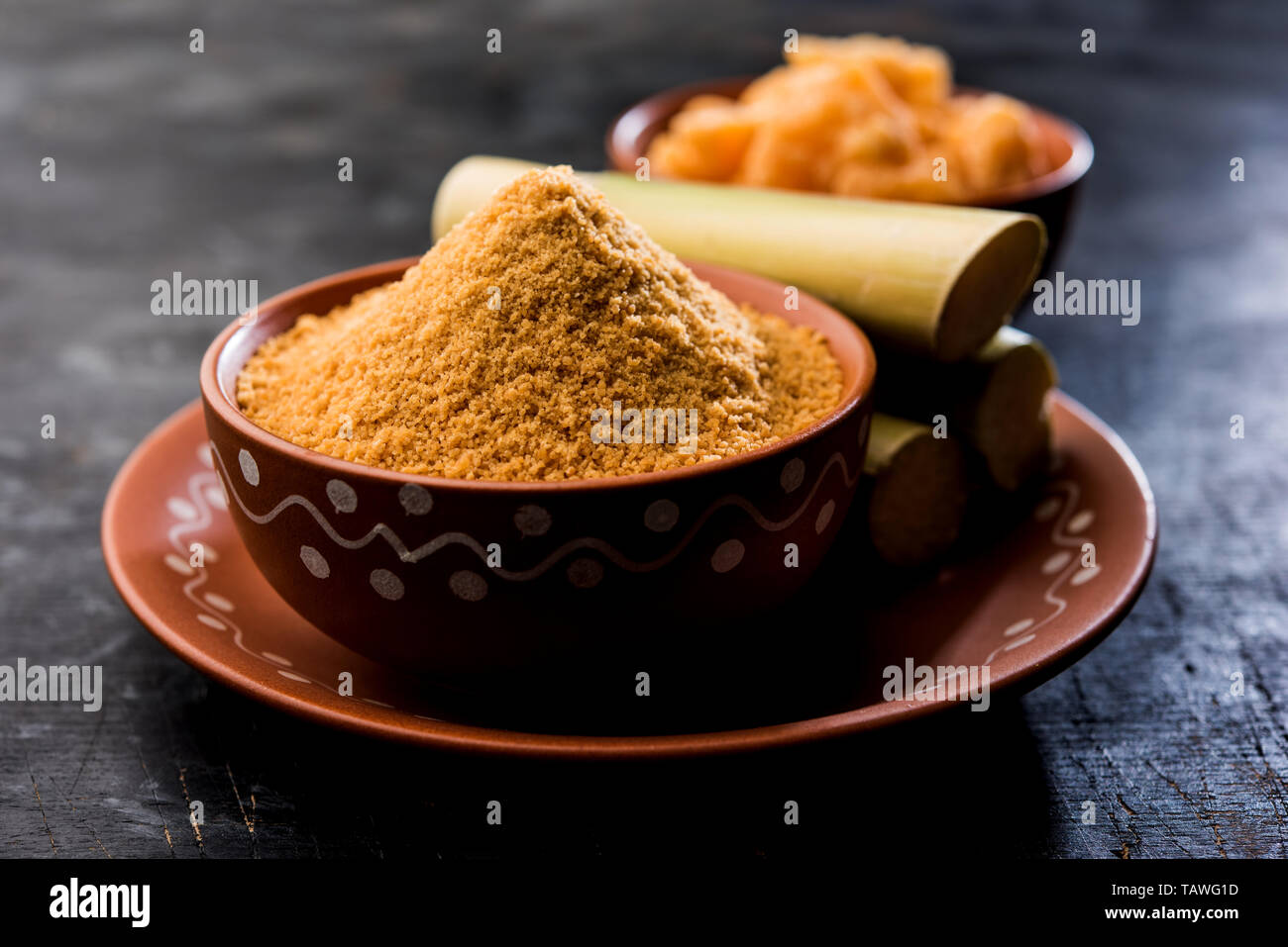 Organic Gur or Jggery Powder is unrefined sugar obtained from ...