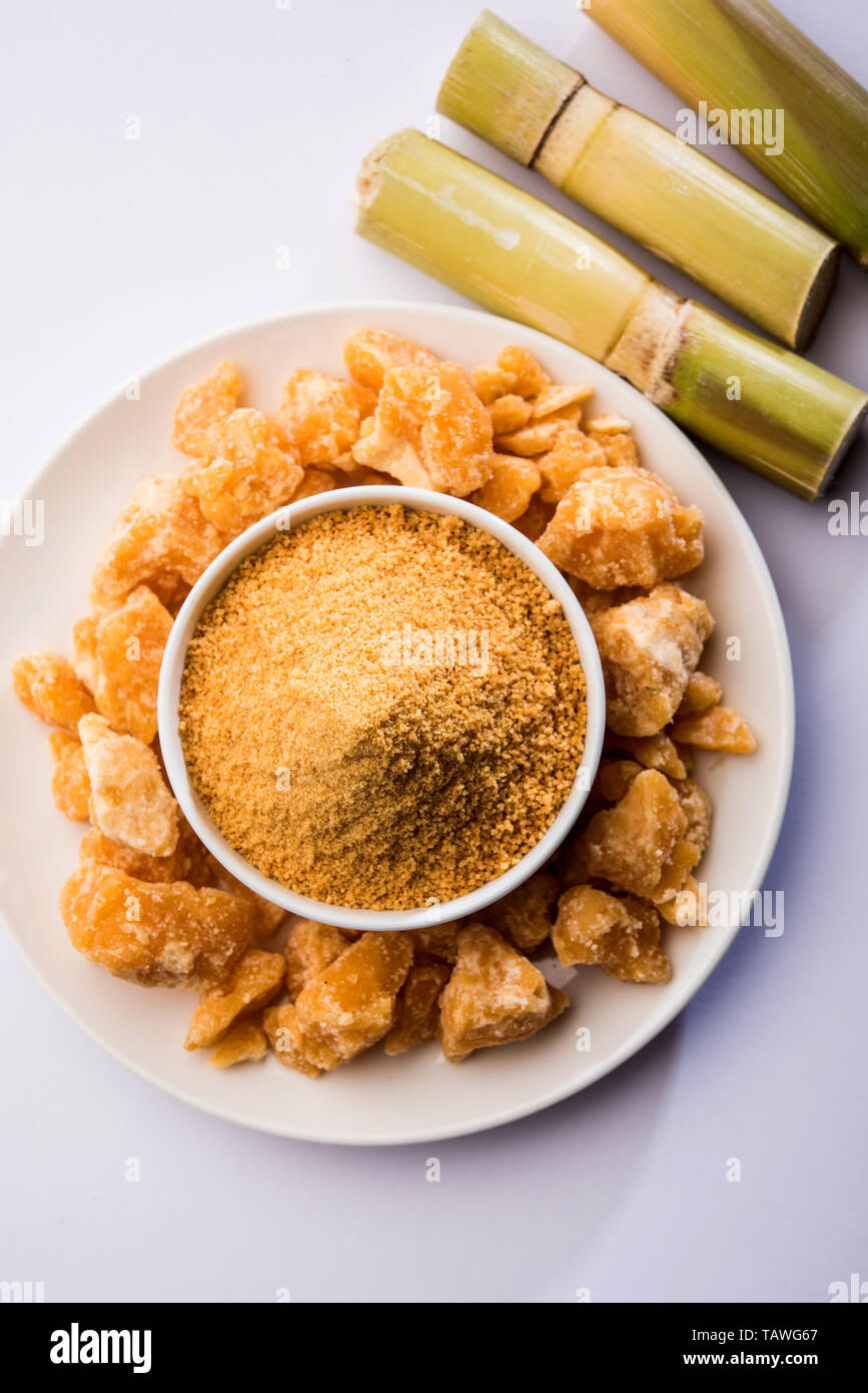 Organic Gur or Jggery Powder is unrefined sugar obtained from ...