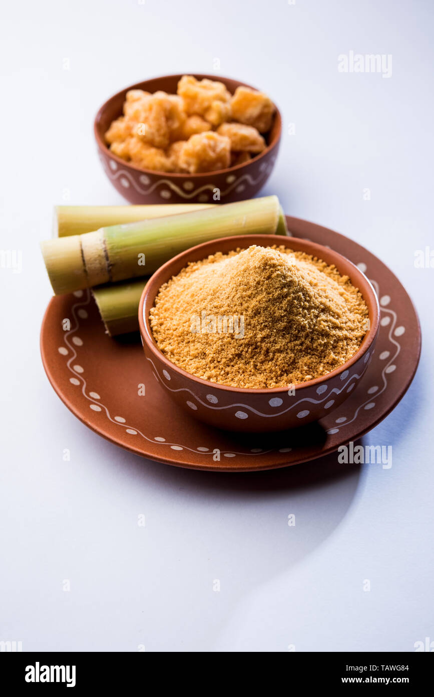 Organic Gur or Jggery Powder is unrefined sugar obtained from ...