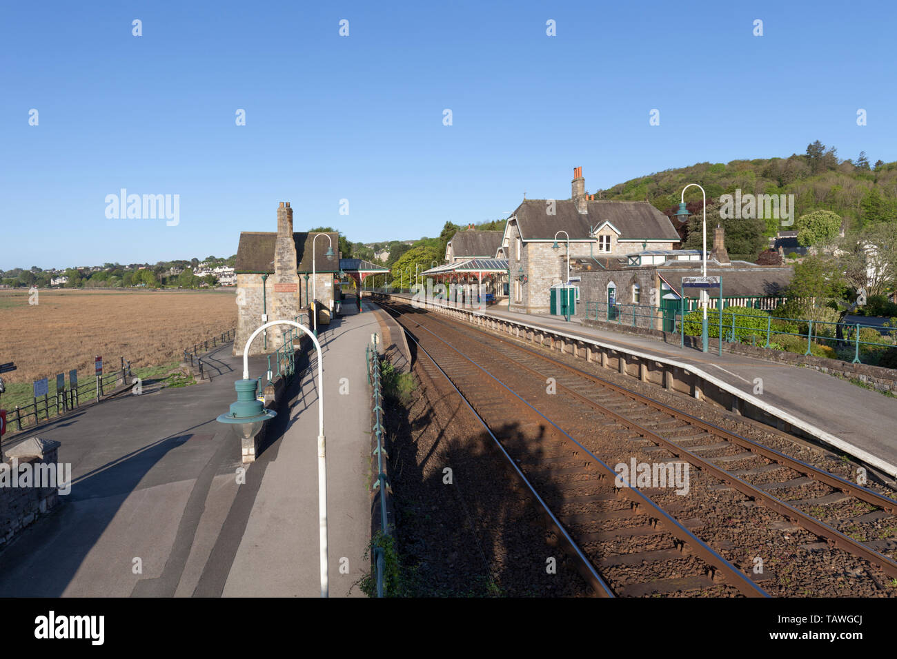 04/05/2019 Grange Over Sands railway station, on the Cumbrian coast ...