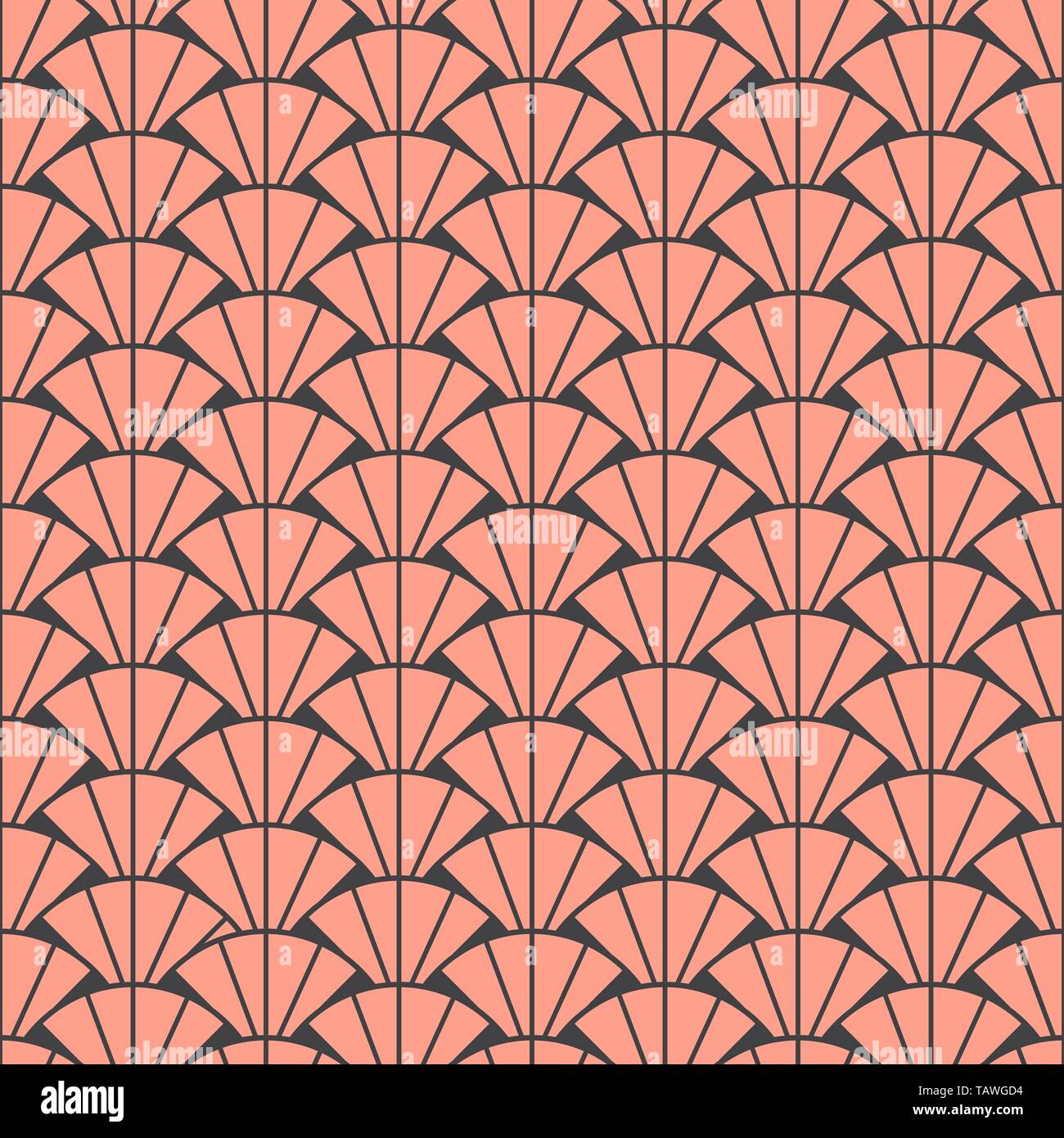 Vector pink seamless pattern with shell ornament Stock Vector Image ...