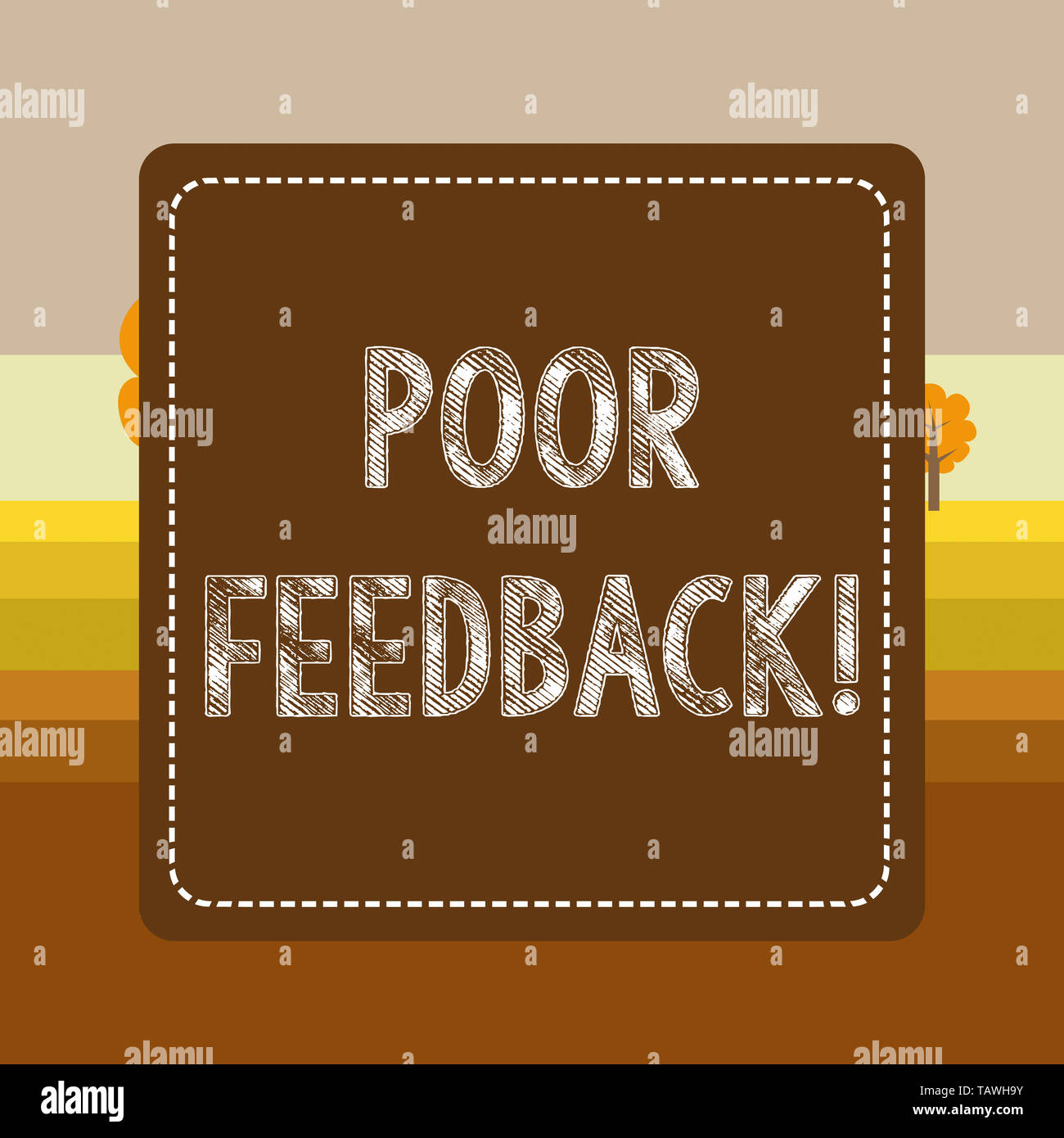 Text sign showing Poor Feedback. Business photo showcasing A response ...