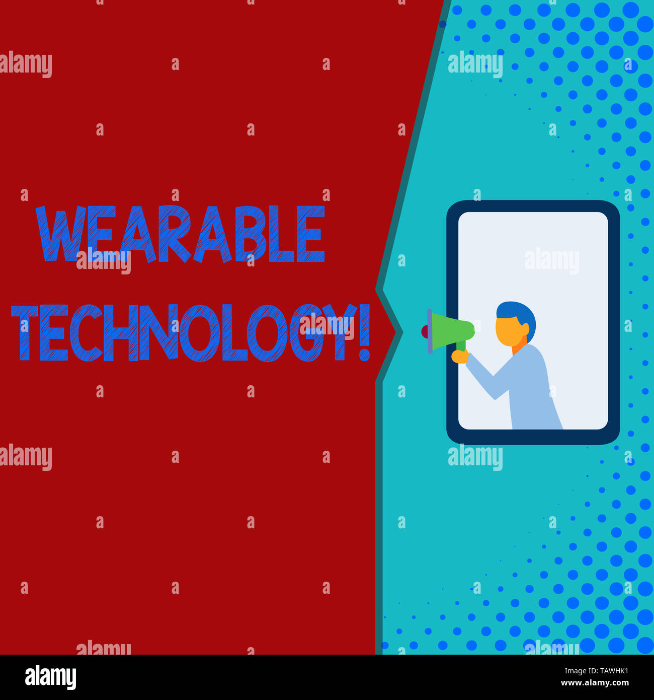 Writing note showing Wearable Technology. Business concept for ...