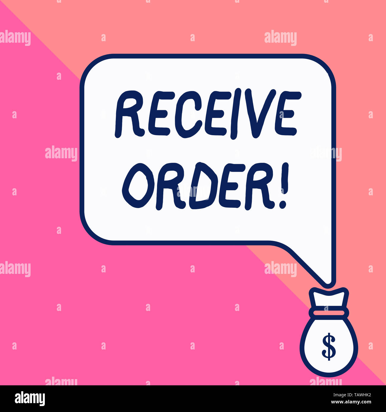 Conceptual hand writing showing Receive Order. Concept meaning ...