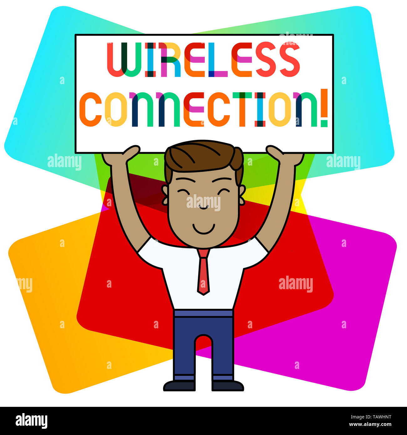 Conceptual hand writing showing Wireless Connection. Concept meaning ...