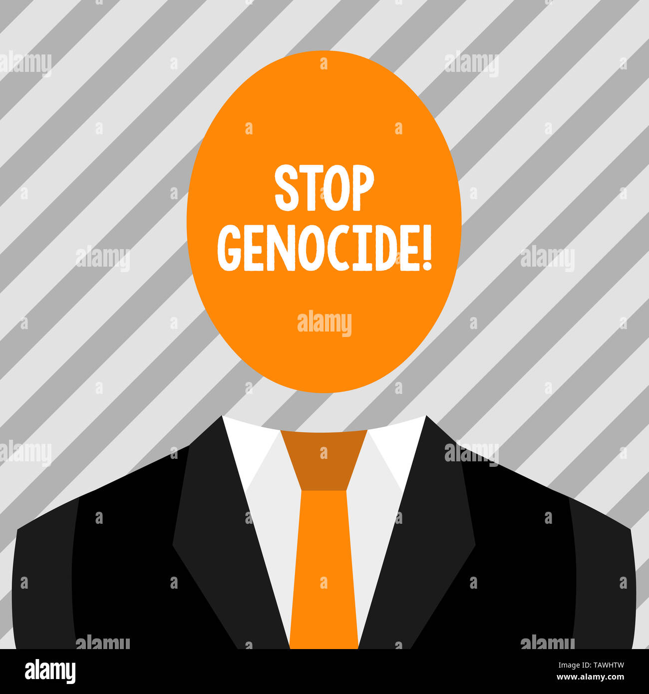 Conceptual hand writing showing Stop Genocide. Concept meaning to put ...