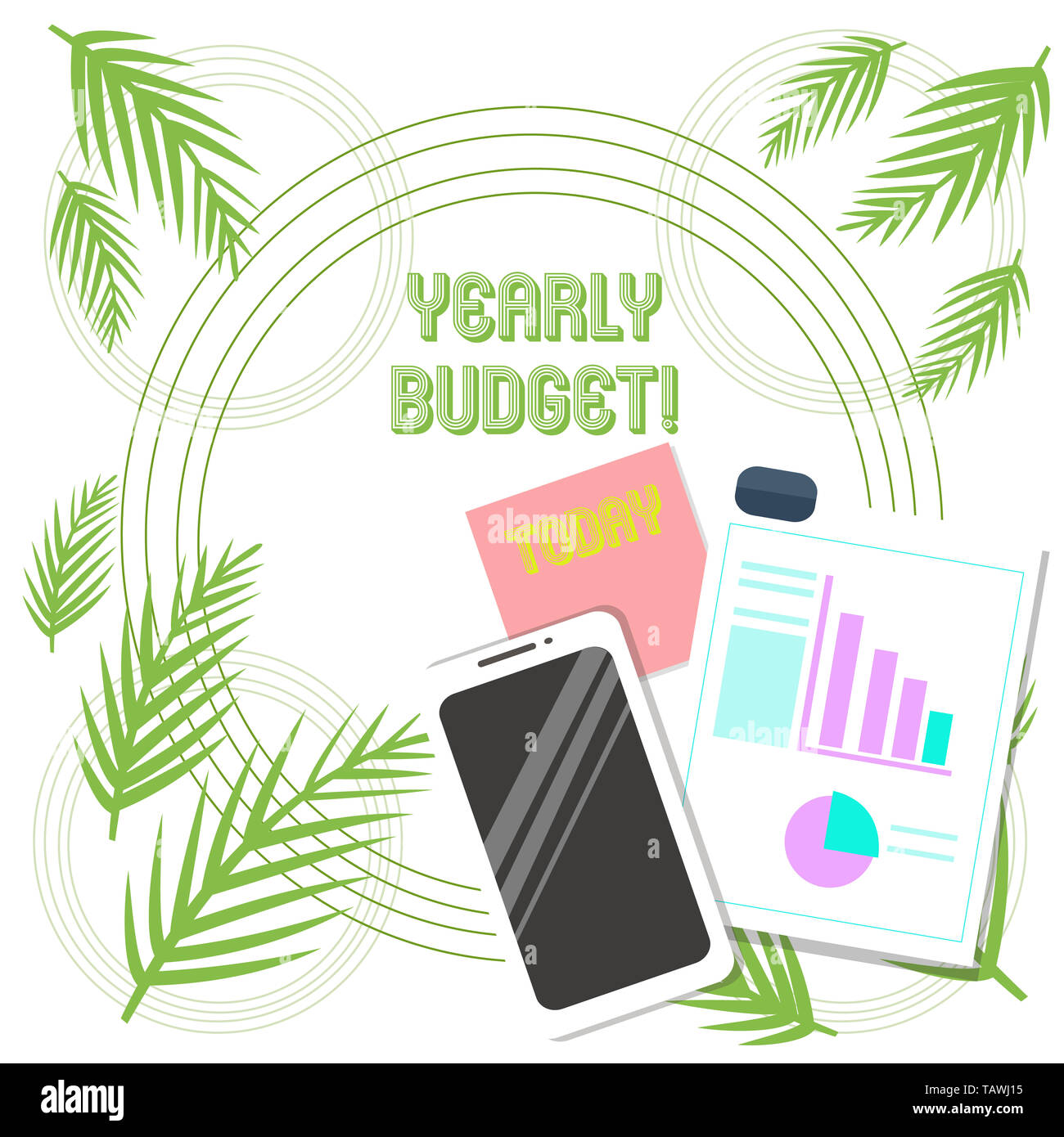 Conceptual hand writing showing Yearly Budget. Concept meaning A plan ...