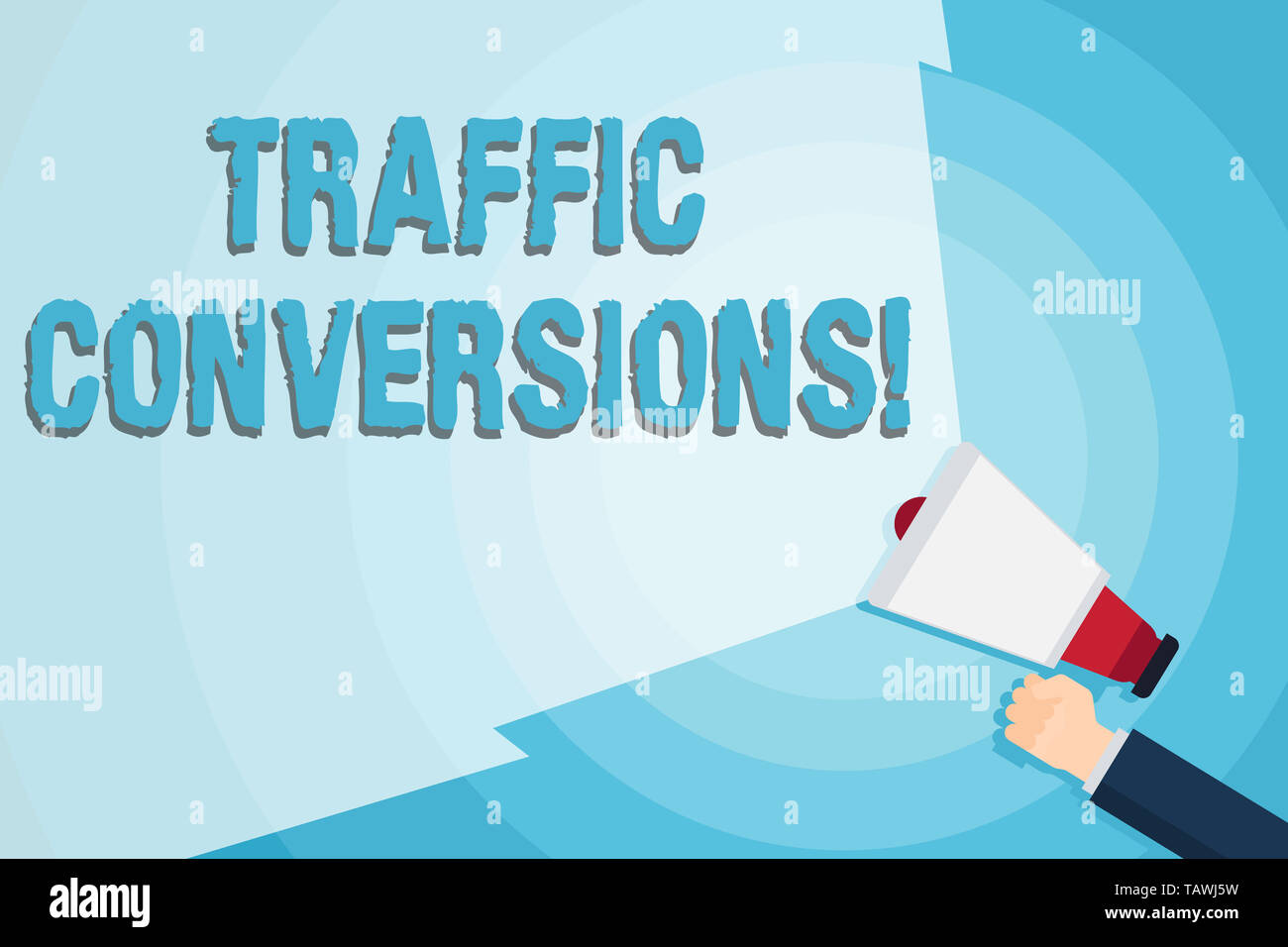 Word writing text Traffic Conversions. Business photo showcasing ...