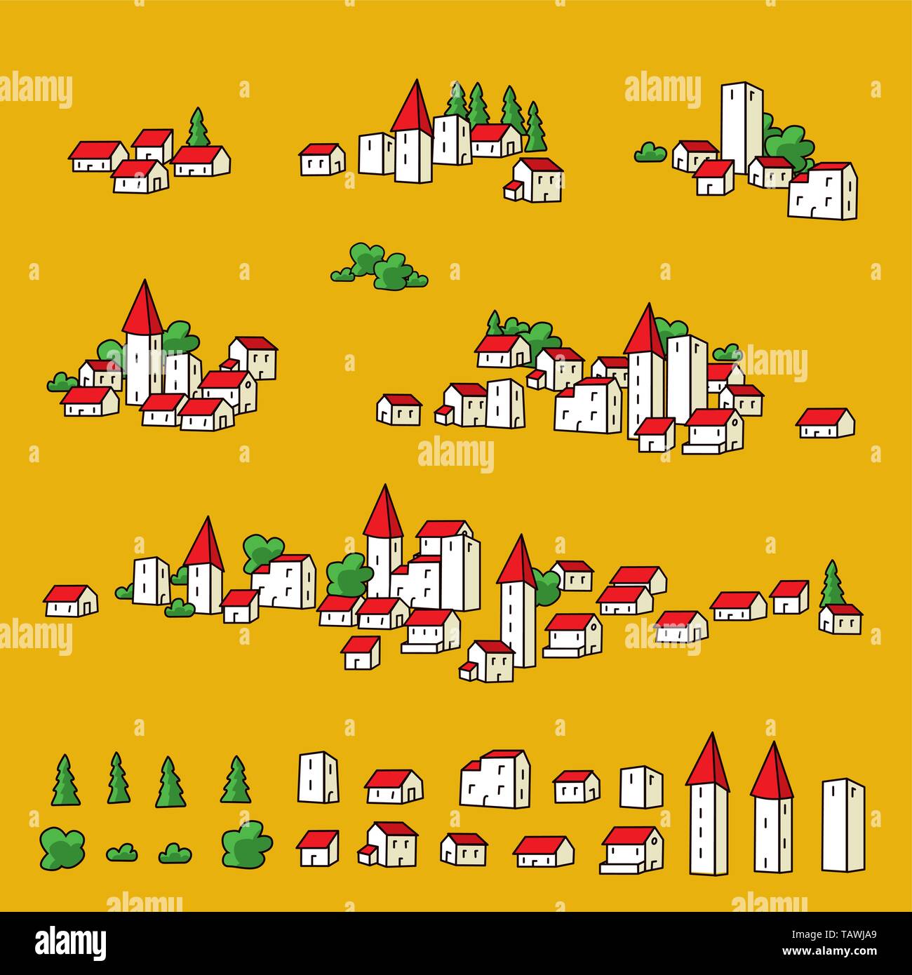 Town planning maps Stock Vector Images - Alamy