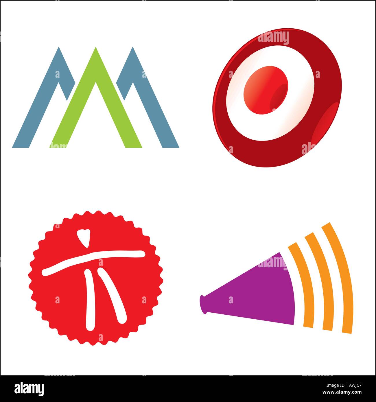 Symbol 2d logo Stock Vector Images - Alamy