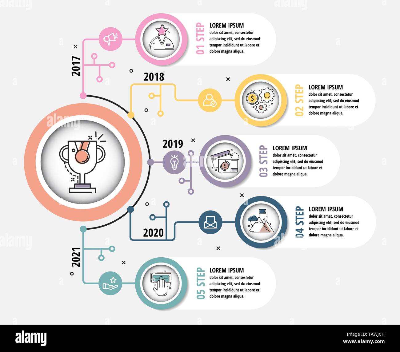 Vector modern flat illustration. Infographic template with elements ...