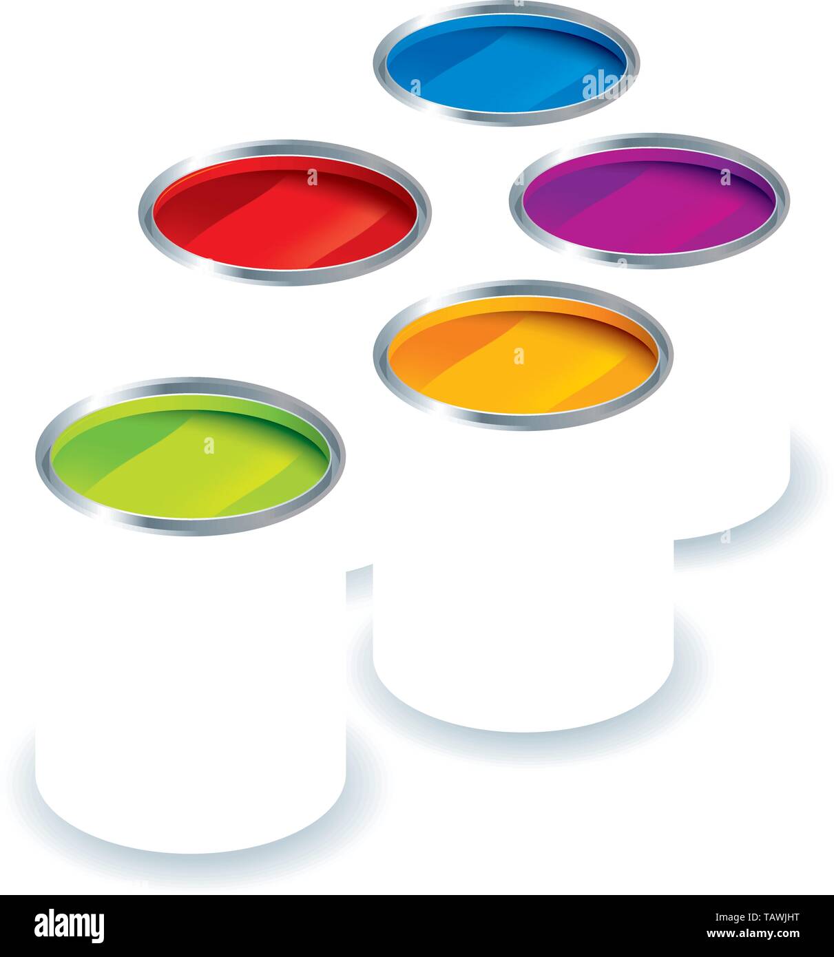 Five cans Stock Vector Images - Alamy