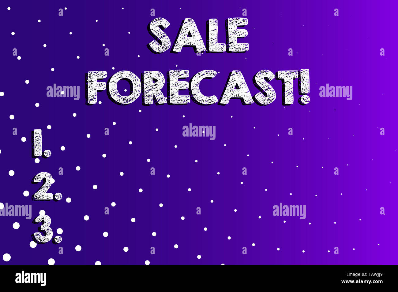 Text sign showing Sale Forecast. Business photo showcasing the process ...