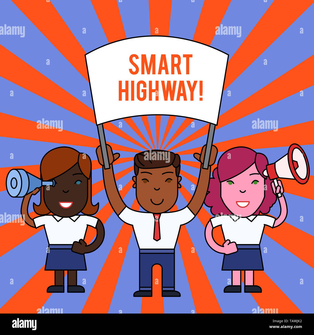 Handwriting text writing Smart Highway. Conceptual photo Highways that ...