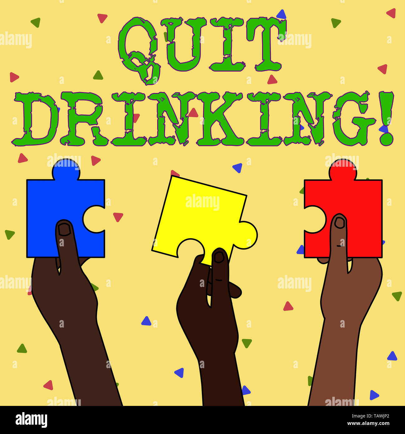 Word writing text Quit Drinking. Business photo showcasing involves ...