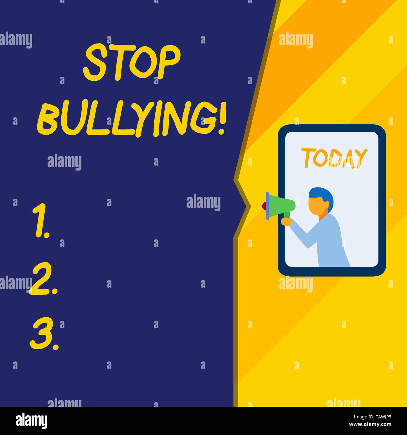 Bullying school sign children hi-res stock photography and images - Alamy