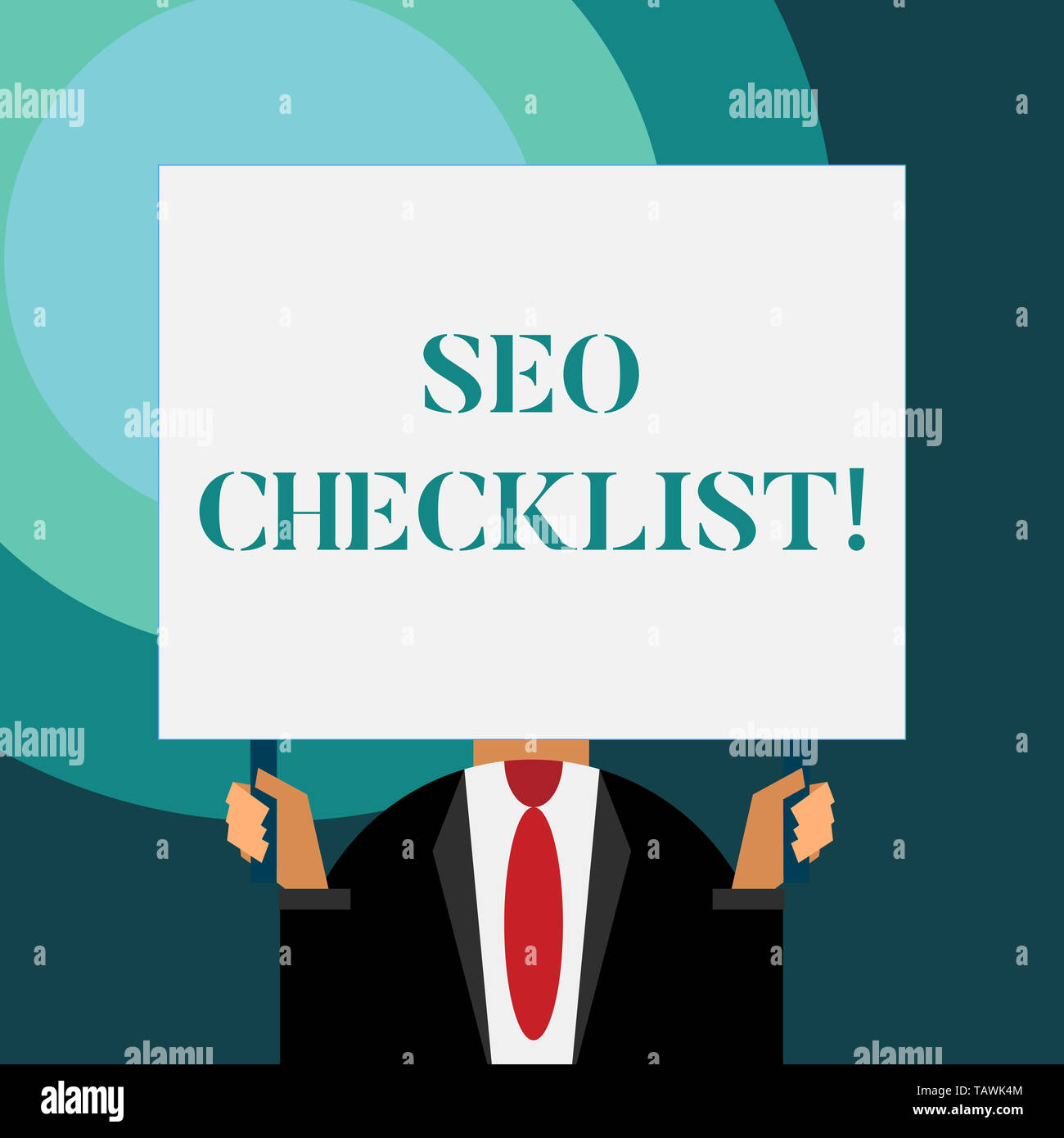 Writing note showing Seo Checklist. Business concept for list of items ...