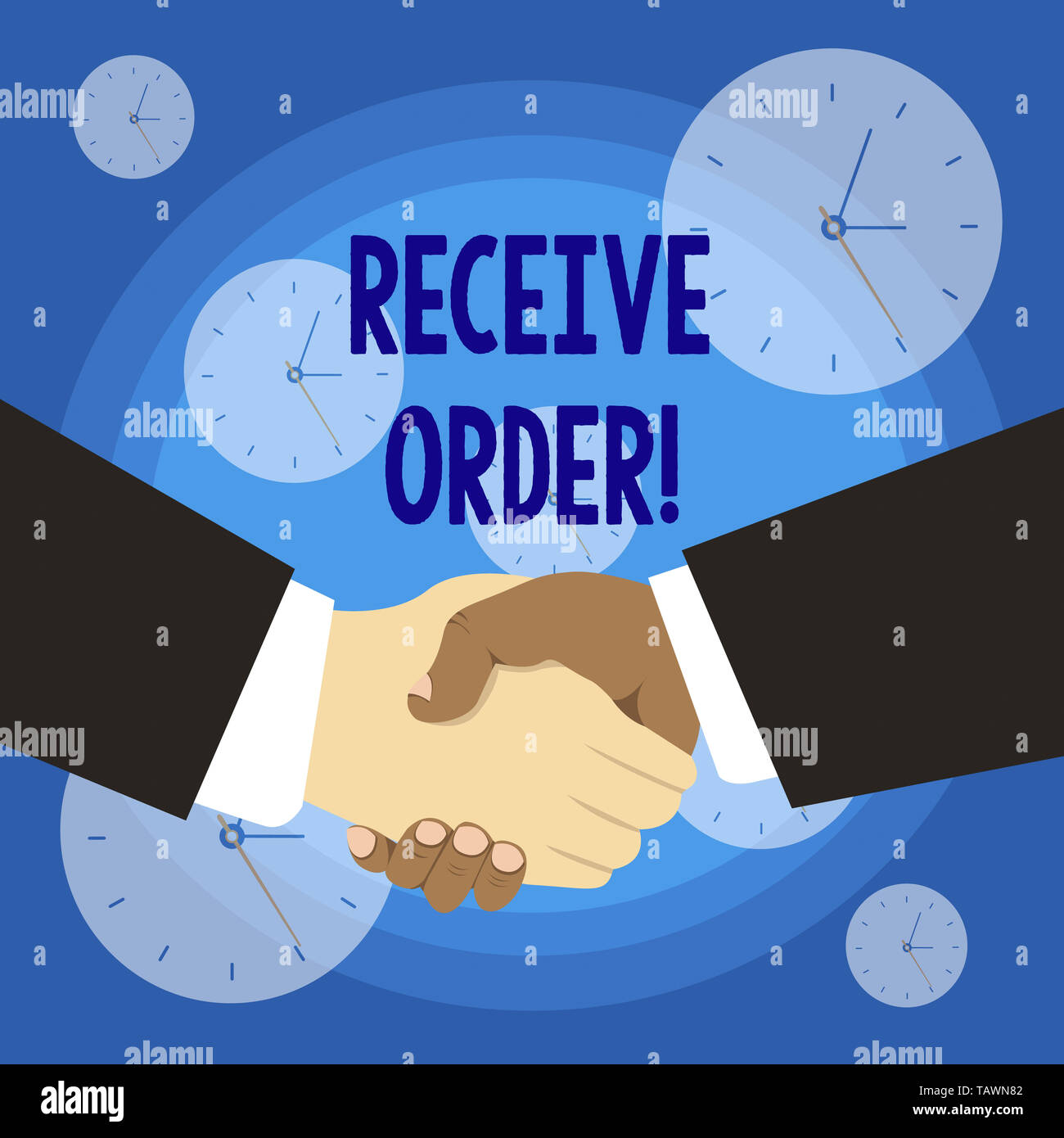 Conceptual hand writing showing Receive Order. Concept meaning ...