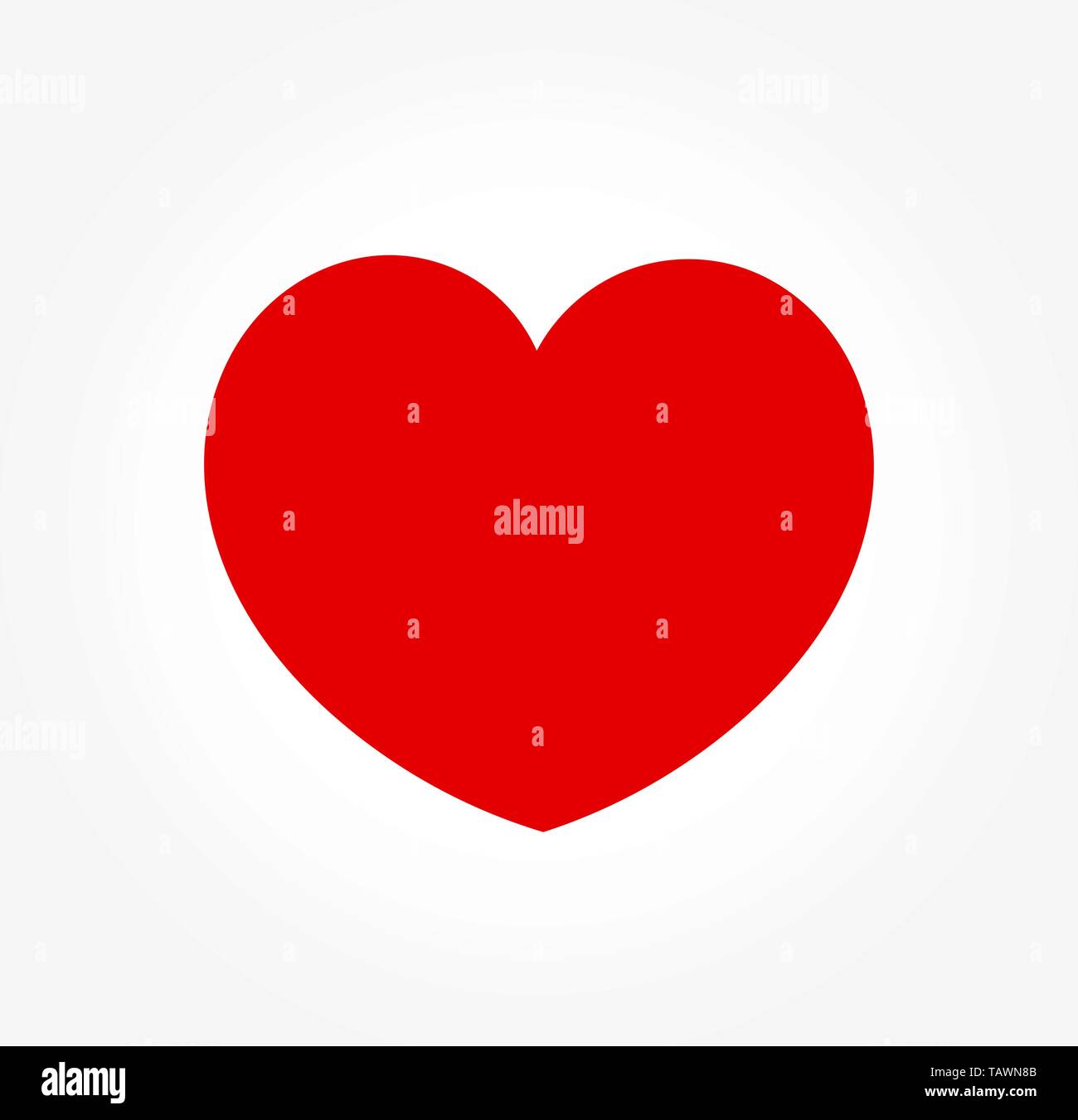 Red heart icon. Vector illustration Stock Vector Image & Art - Alamy