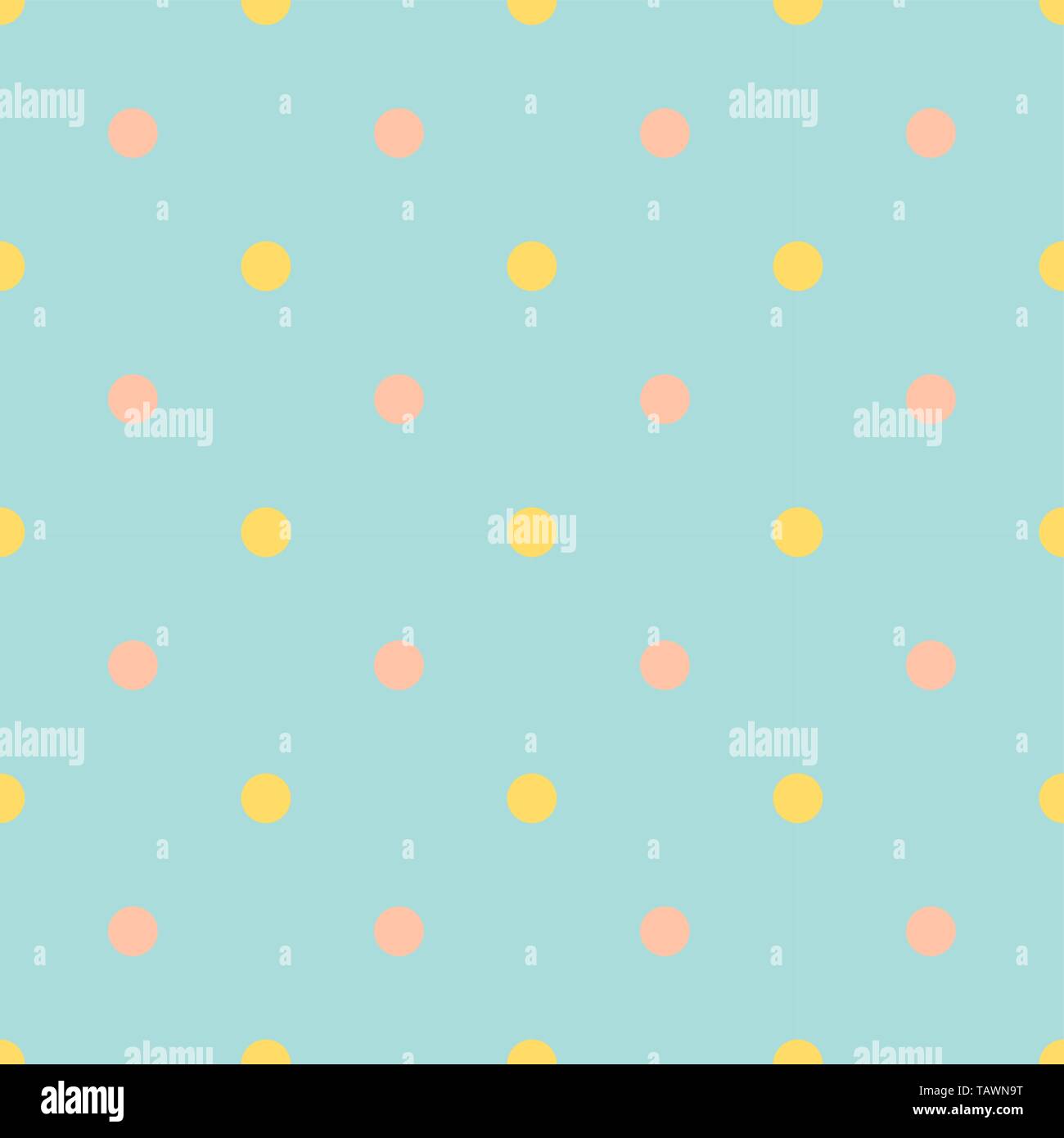 Polka dots pale blue pattern. Vector illustration Stock Vector Image ...