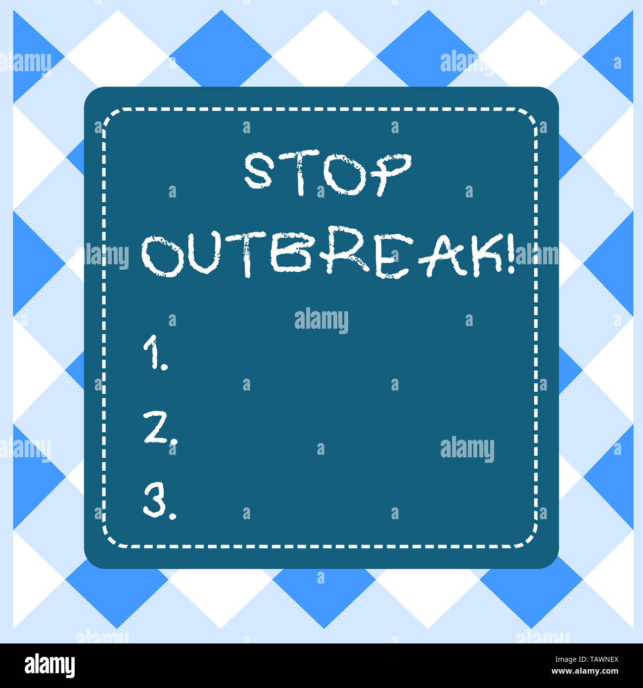 Text sign showing Stop Outbreak. Business photo showcasing prevent ...