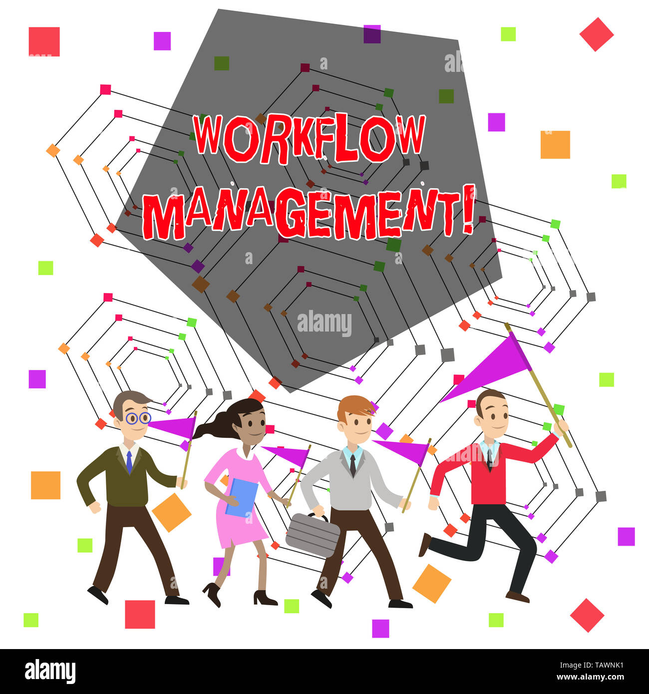 Crowd management planning Cut Out Stock Images & Pictures - Alamy