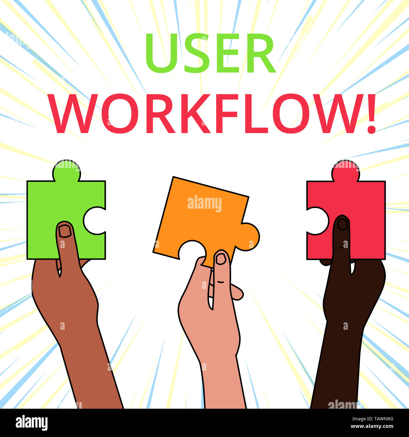Conceptual hand writing showing User Workflow. Concept meaning ...