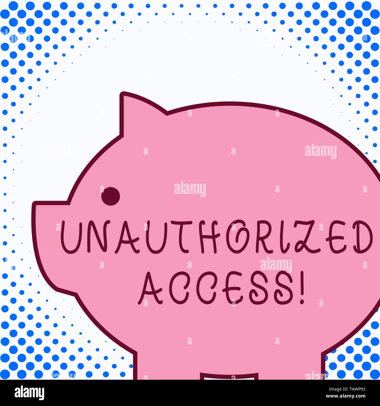 Text sign showing Unauthorized Access. Business photo text use of a ...