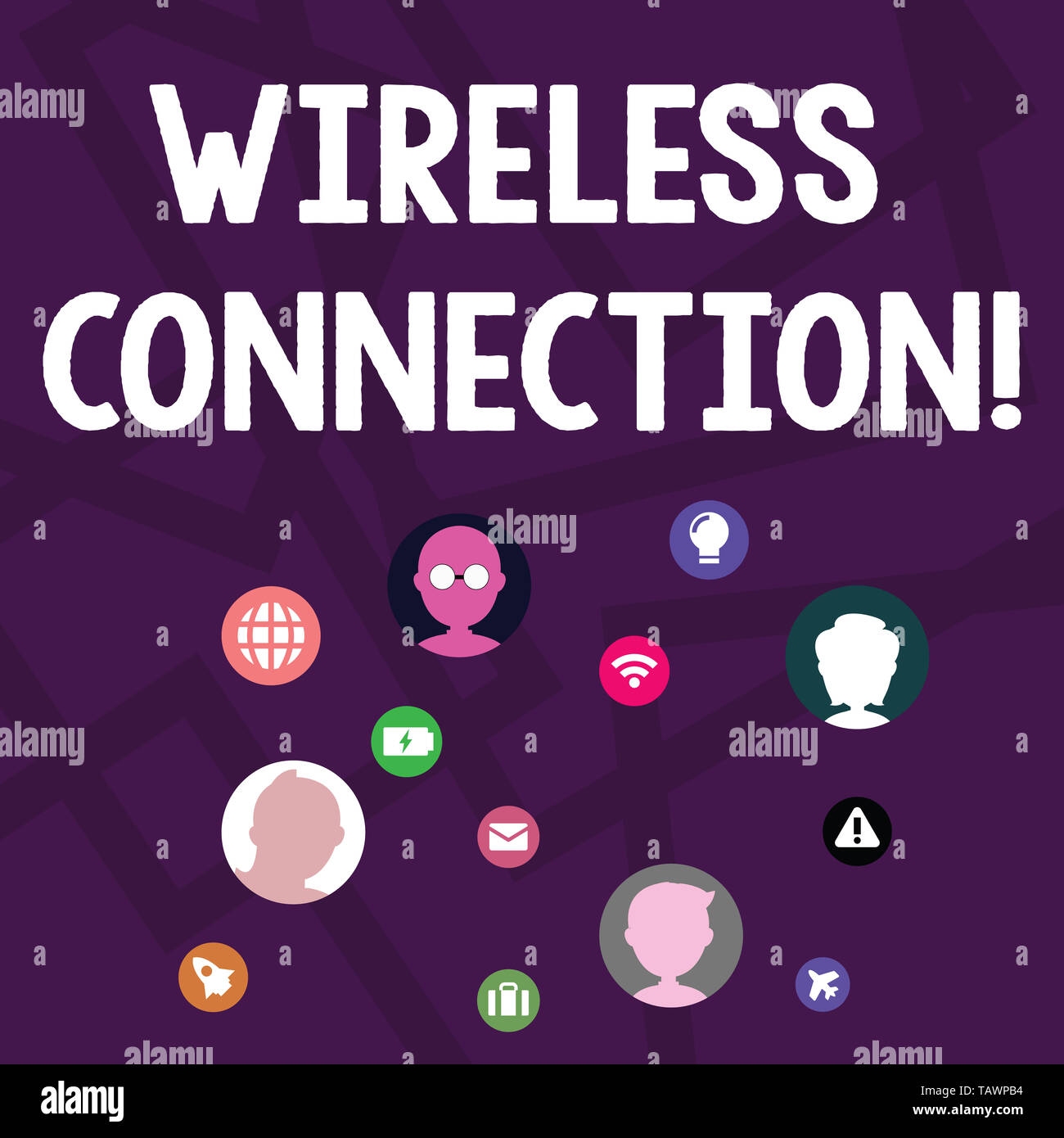 Text Sign Showing Wireless Connection Business Photo Text There Is No