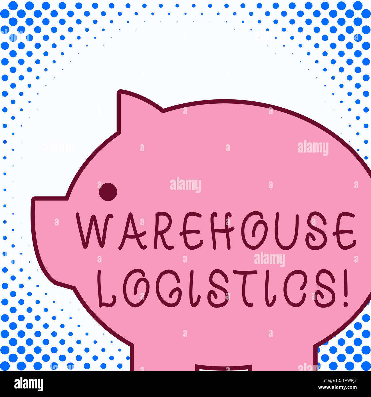 Text sign showing Warehouse Logistics. Business photo text flow of both ...