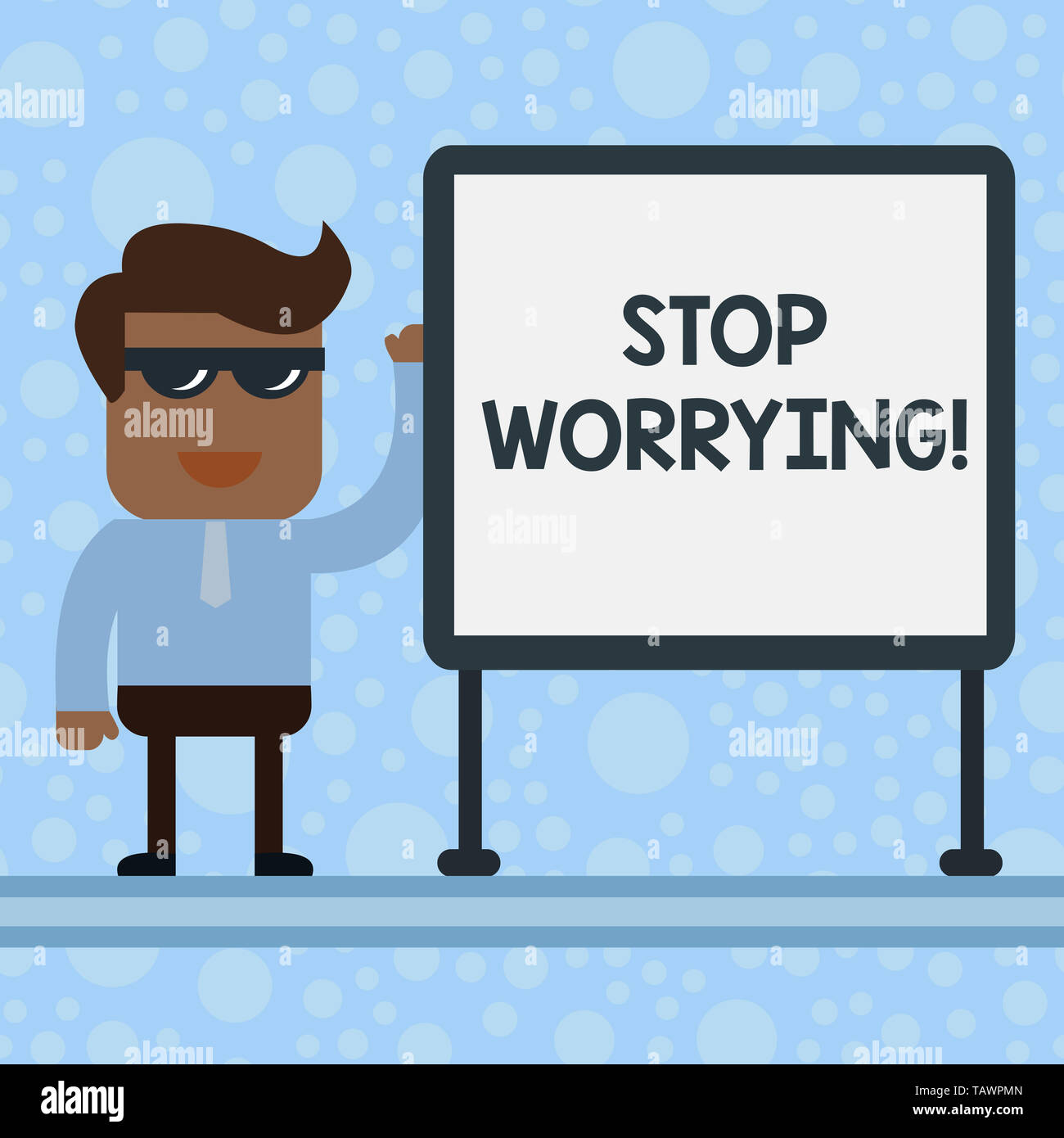 Conceptual hand writing showing Stop Worrying. Concept meaning stop ...