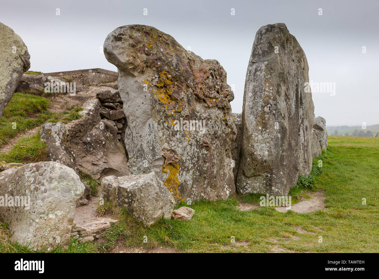West Kennet Long Barrow is a Neolithic tomb or barrow, situated on a ...