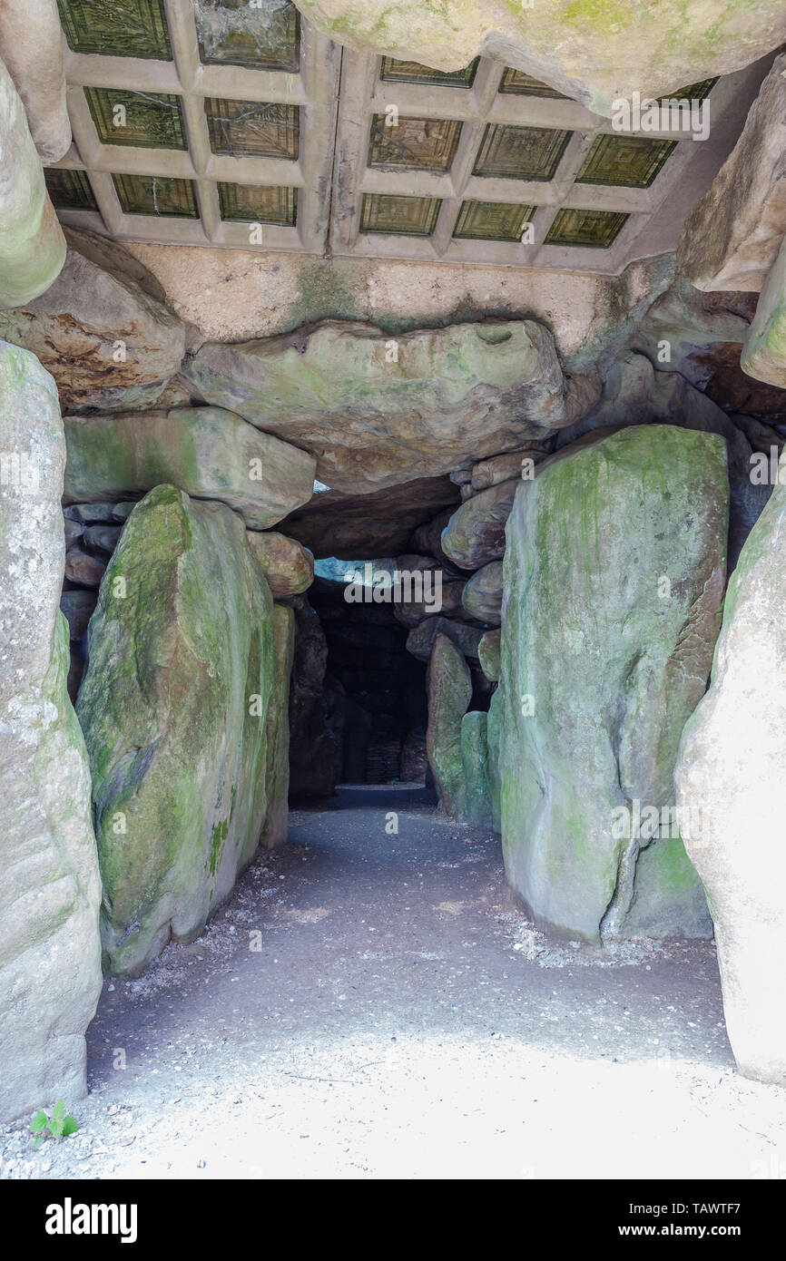 West Kennet Long Barrow is a Neolithic tomb or barrow, situated on a ...