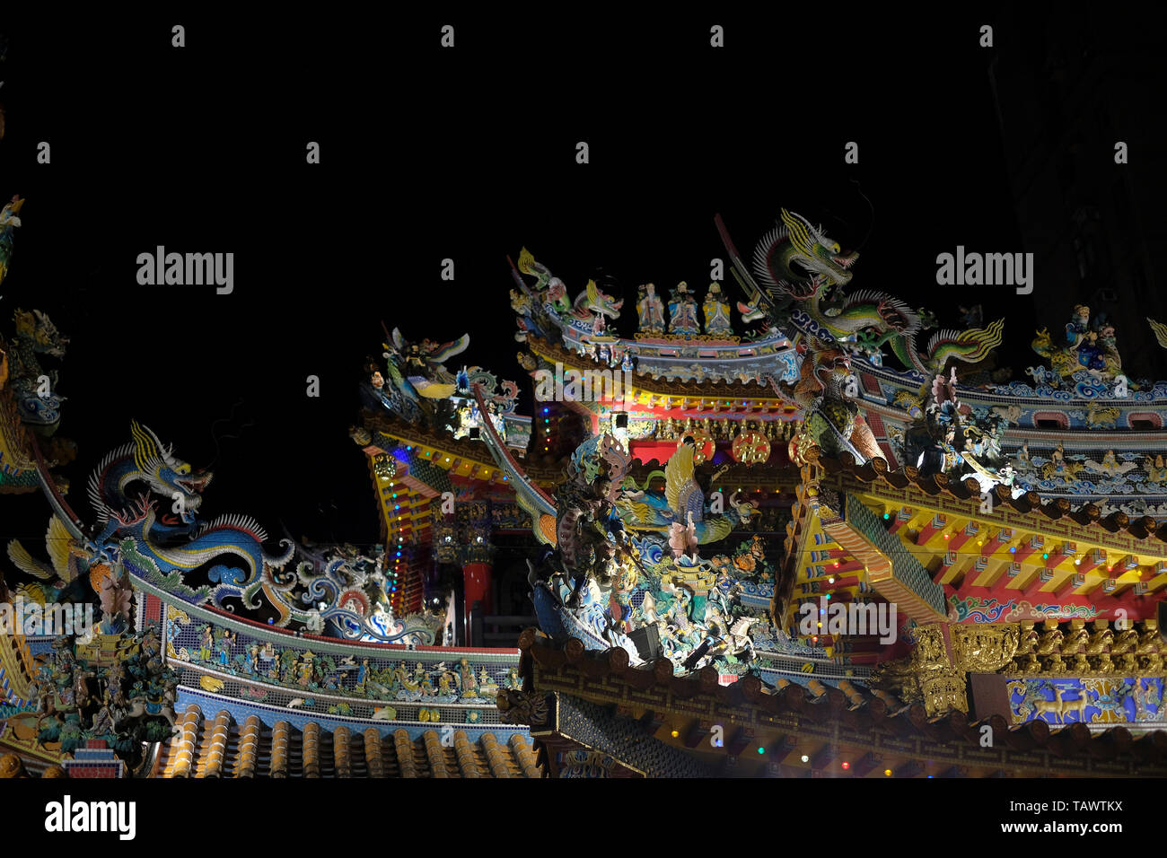 Songshan Ciyou Temple constructed in 1753 dedicated to the goddess Mazu ...