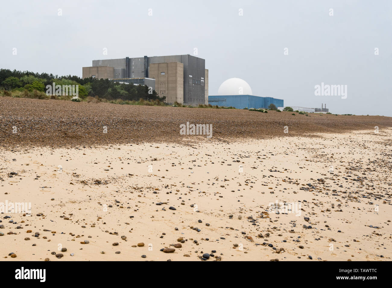 Sizewell A and Sizewell B nuclear power stations, Sizewell, Suffolk ...
