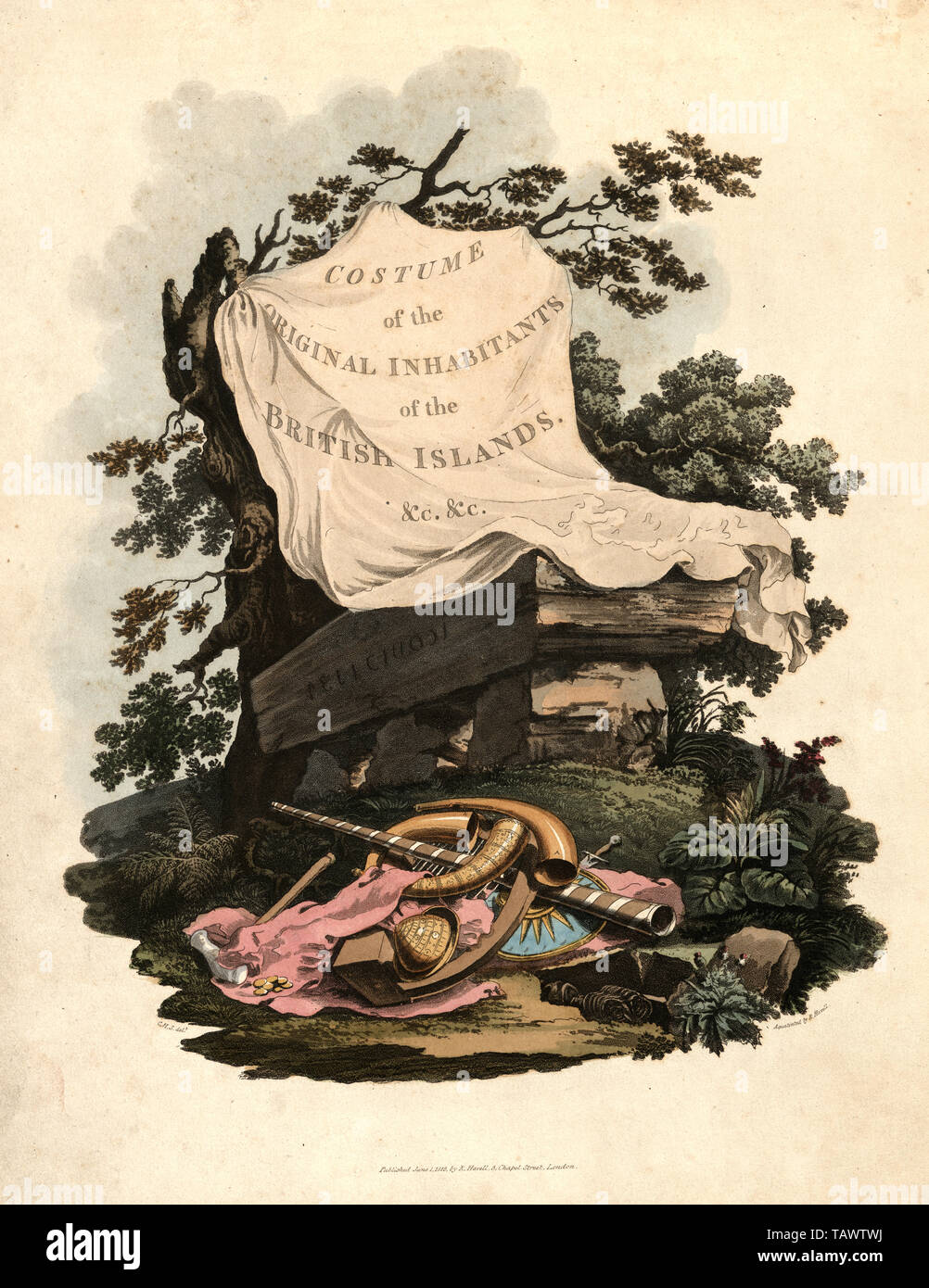 Title page for the Costume of the original inhabitants of the British ...