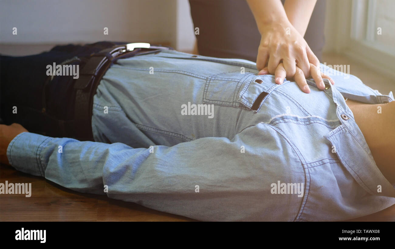 Chest compression hi-res stock photography and images - Alamy