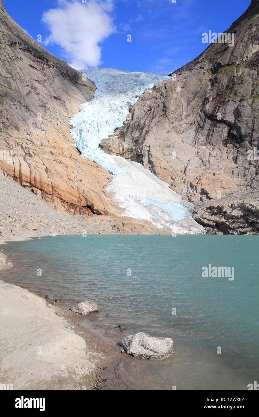 Norway nature - glacier landscape. Jostedalsbreen National Park ...