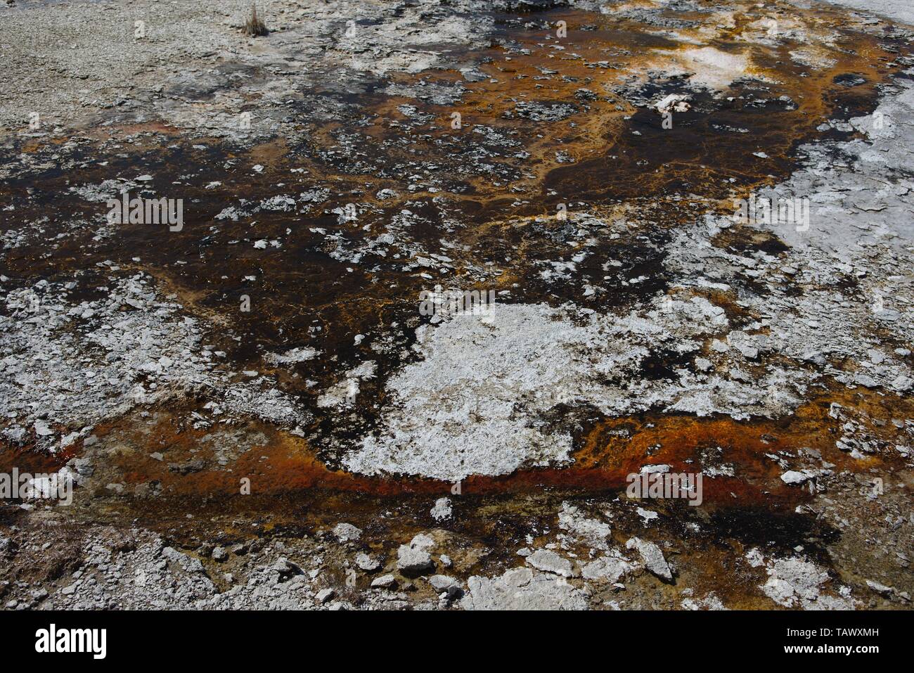 Volcanic stream bottom Stock Photo - Alamy
