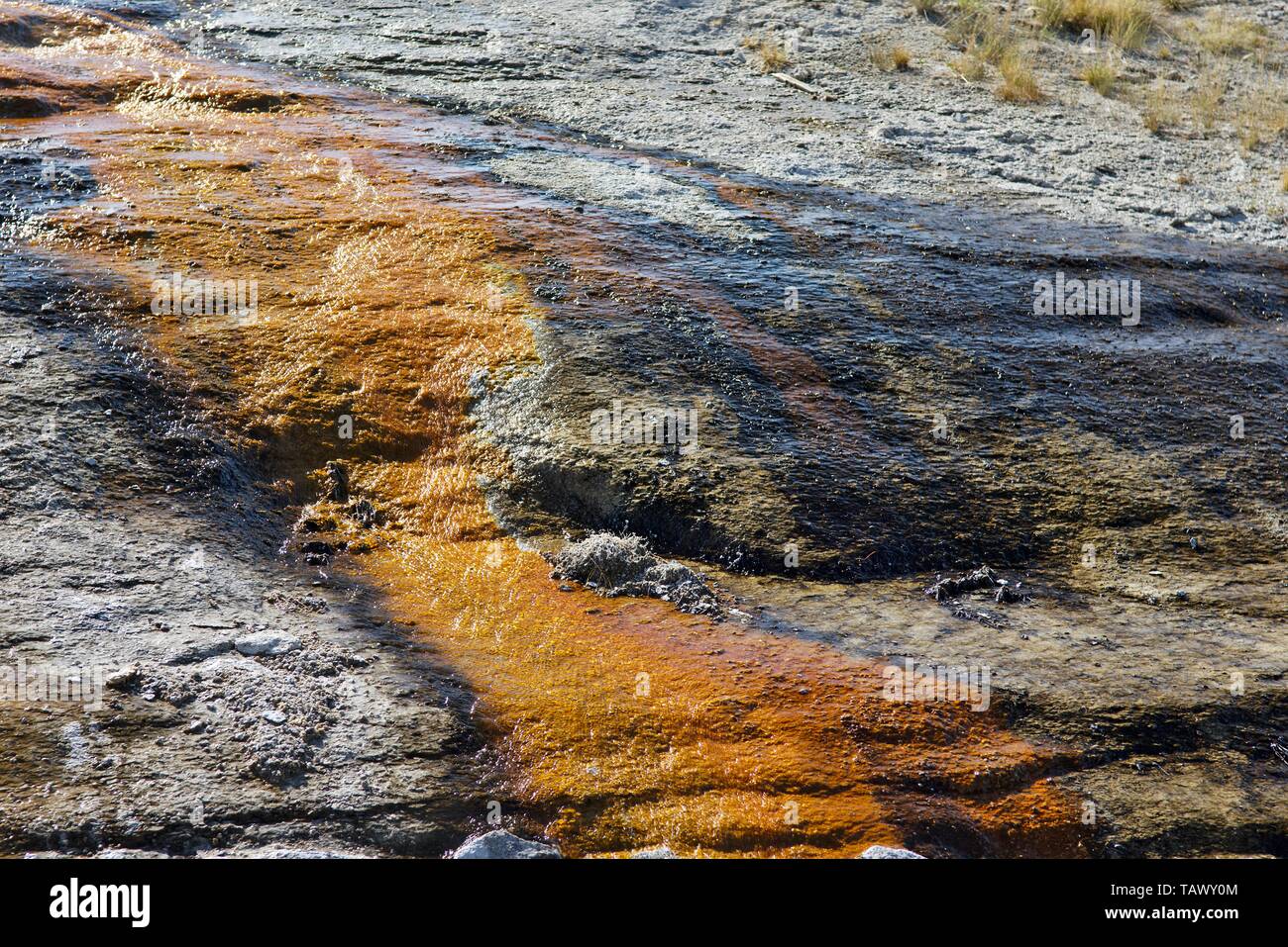 Volcanic stream bottom Stock Photo - Alamy