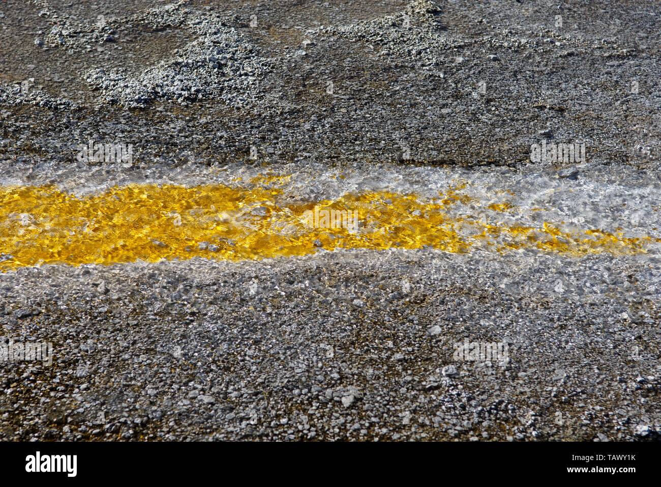 Volcanic stream bottom Stock Photo - Alamy